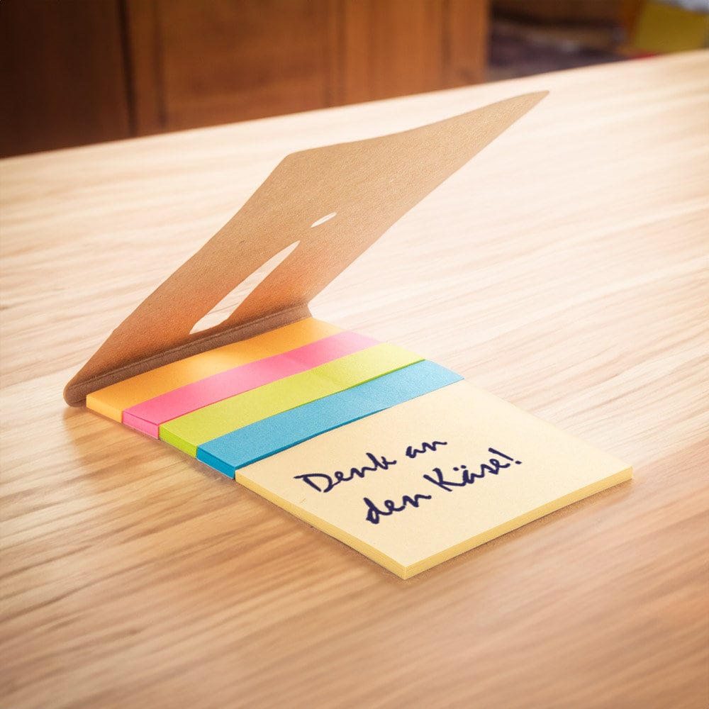 Haftnotizen als Werbemittel - Haftnotizblock mit Ihrem Druck